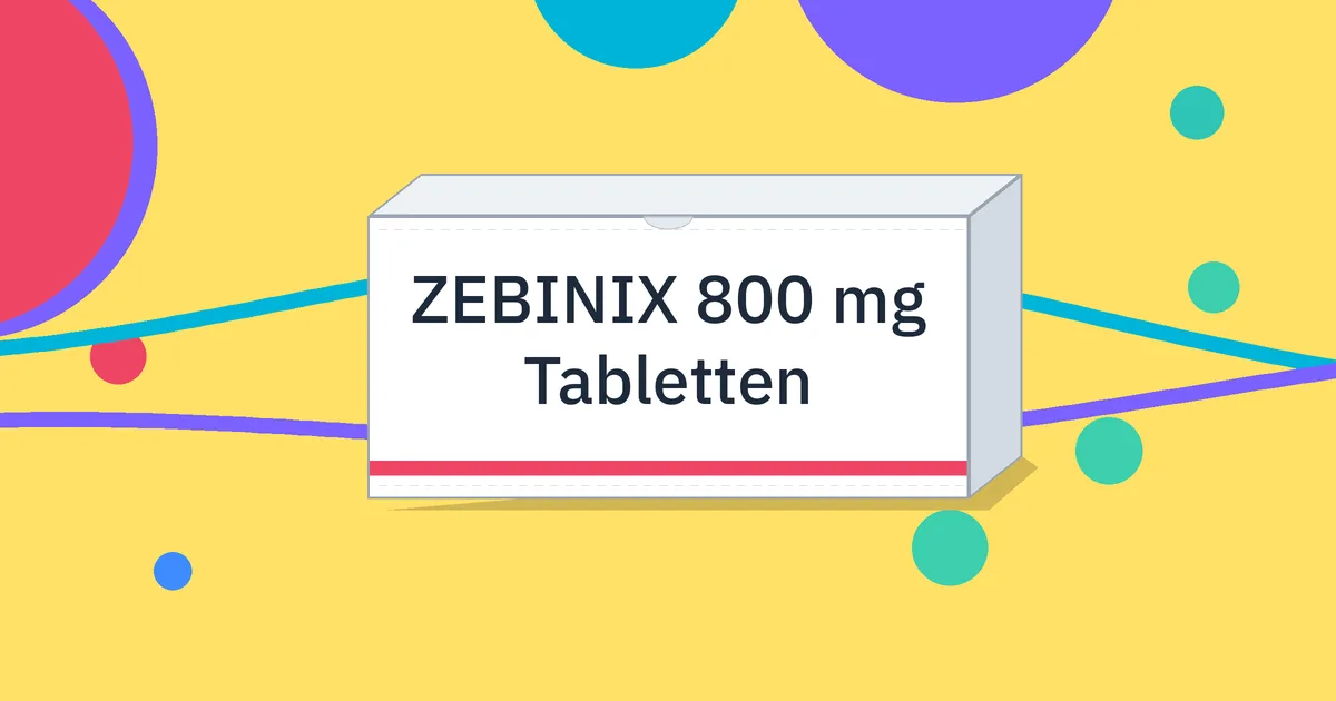 Symbolbild: Packung mit der Aufschrift ZEBINIX 800 mg Tabletten (PZN 15578561) – Verfügbarkeit und Bezug in Apotheken in Frankfurt am Main