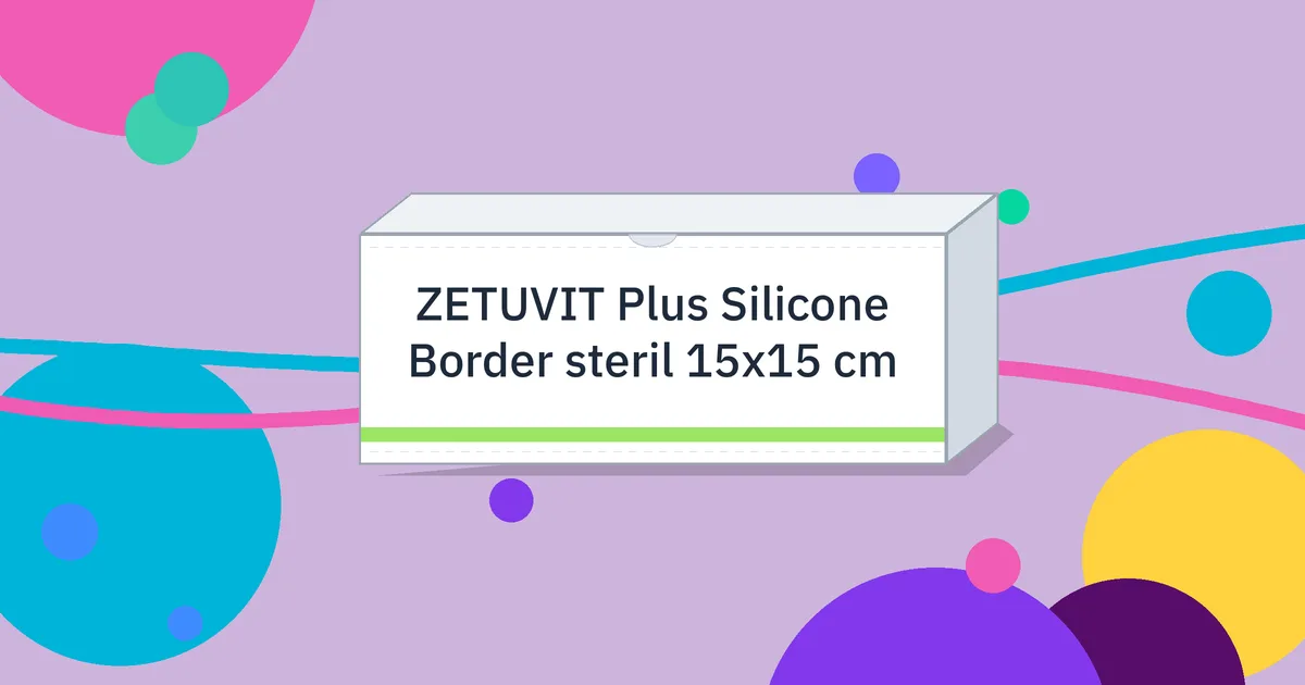 Symbolbild: Packung mit der Aufschrift ZETUVIT Plus Silicone Border steril 15x15 cm (PZN 20365904) – Verfügbarkeit und Bezug in Apotheken in Frankfurt am Main