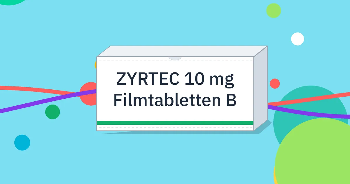 Symbolbild: Packung mit der Aufschrift ZYRTEC 10 mg Filmtabletten B (PZN 04811149) – Verfügbarkeit und Bezug in Apotheken in Frankfurt am Main
