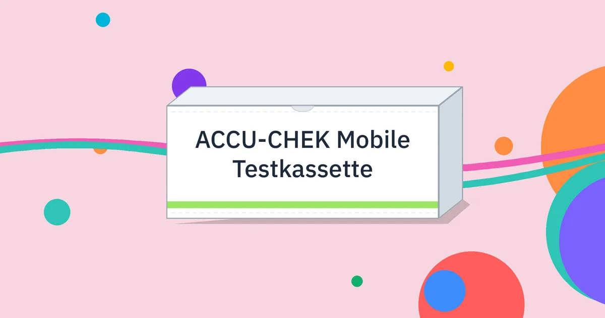 Symbolbild: Packung mit der Aufschrift ACCU-CHEK Mobile Testkassette (PZN 10964259) – Verfügbarkeit und Bezug in Apotheken in Frankfurt am Main