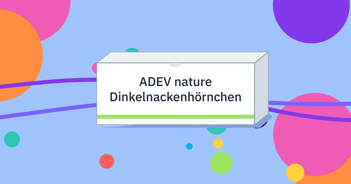 Symbolbild: Packung mit der Aufschrift ADEV nature Dinkelnackenhörnchen (PZN 03709822) – Verfügbarkeit und Bezug in Apotheken in Frankfurt am Main