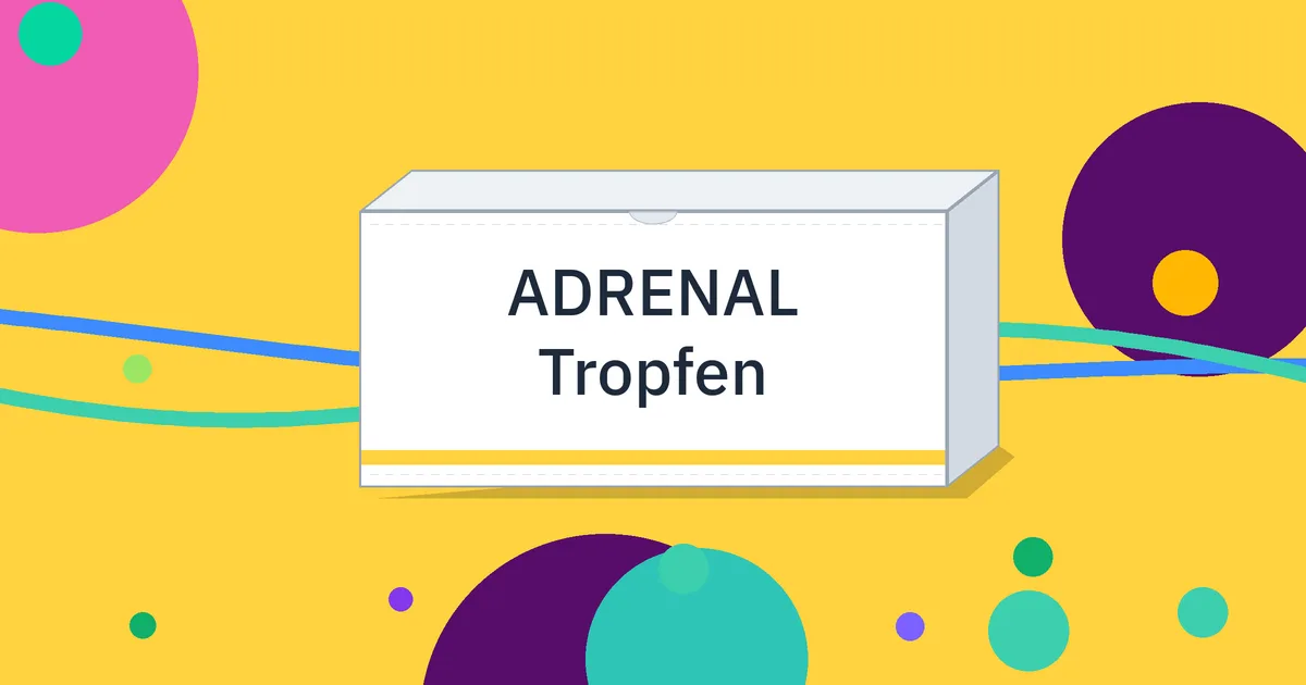 Symbolbild: Packung mit der Aufschrift ADRENAL Tropfen (PZN 16396520) – Verfügbarkeit und Bezug in Apotheken in Frankfurt am Main