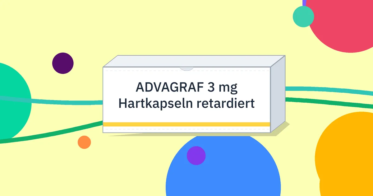 Symbolbild: Packung mit der Aufschrift ADVAGRAF 3 mg Hartkapseln retardiert (PZN 06575411) – Verfügbarkeit und Bezug in Apotheken in Frankfurt am Main