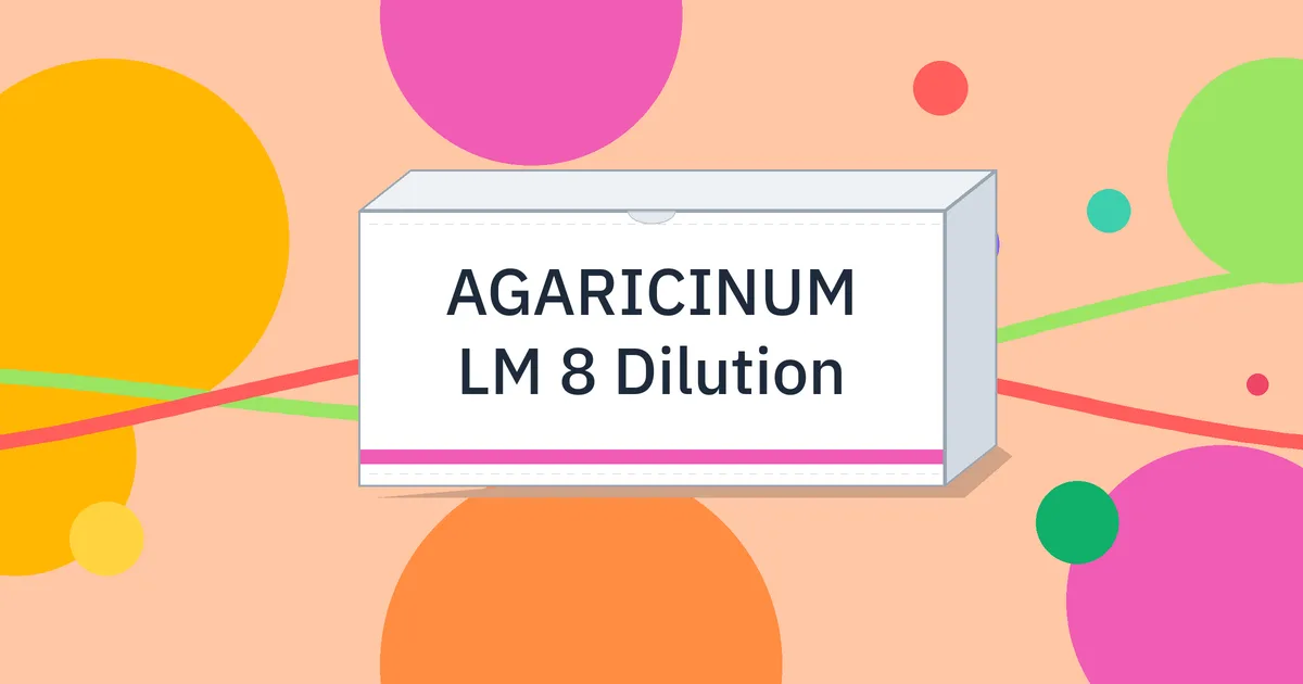 Symbolbild: Packung mit der Aufschrift AGARICINUM LM 8 Dilution (PZN 13302808) – Verfügbarkeit und Bezug in Apotheken in Frankfurt am Main