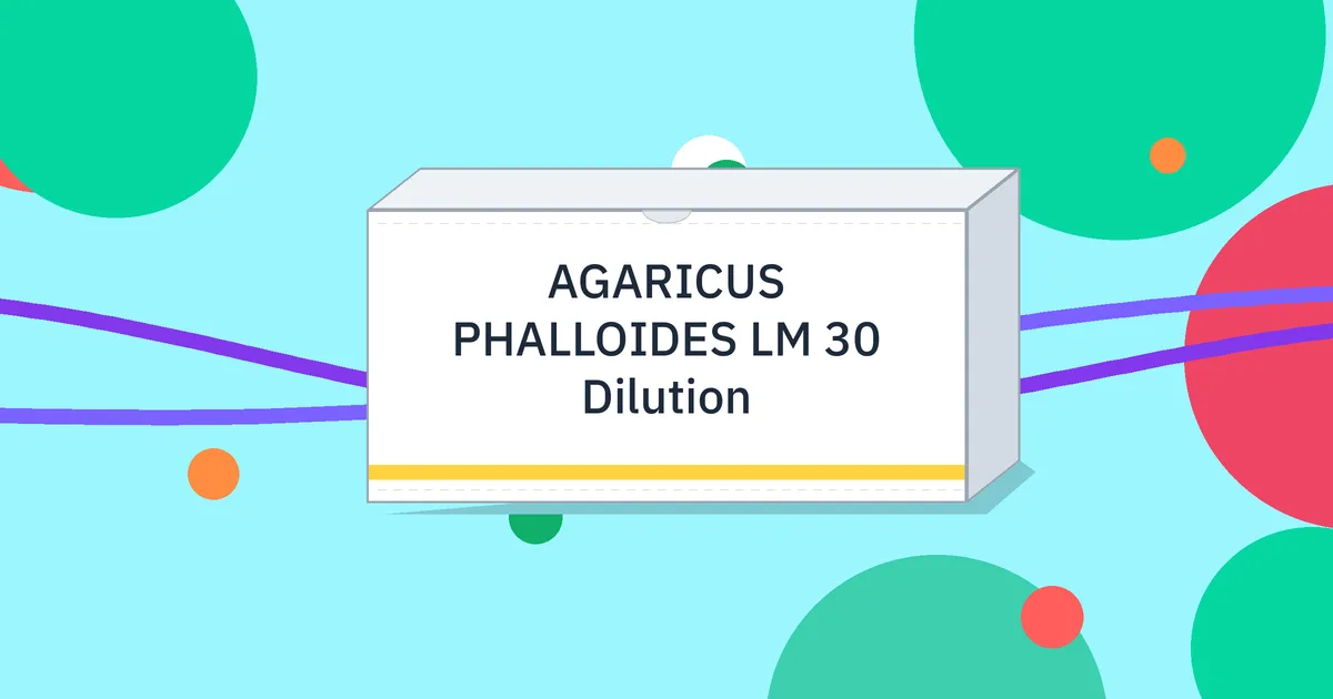 Symbolbild: Packung mit der Aufschrift AGARICUS PHALLOIDES LM 30 Dilution (PZN 13304693) – Verfügbarkeit und Bezug in Apotheken in Frankfurt am Main