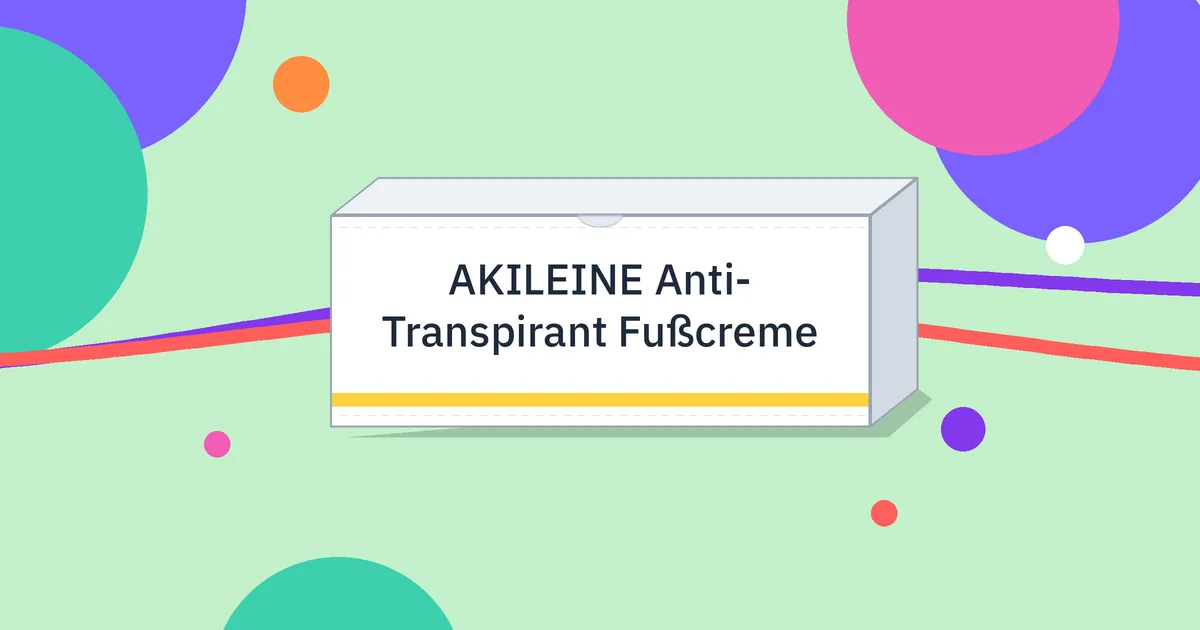 Symbolbild: Packung mit der Aufschrift AKILEINE Anti-Transpirant Fußcreme (PZN 19376713) – Verfügbarkeit und Bezug in Apotheken in Frankfurt am Main