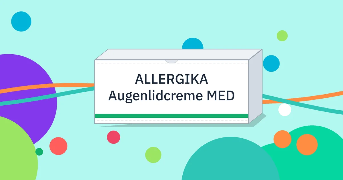 Symbolbild: Packung mit der Aufschrift ALLERGIKA Augenlidcreme MED (PZN 16789751) – Verfügbarkeit und Bezug in Apotheken in Frankfurt am Main