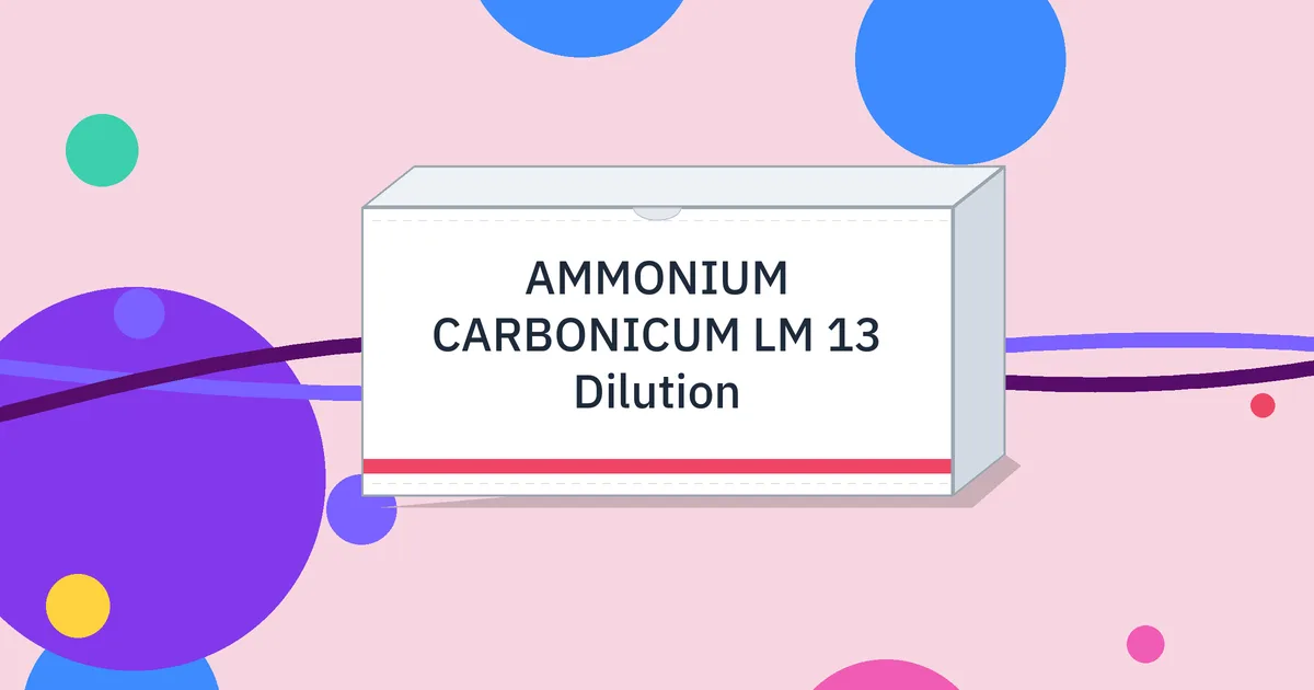 Symbolbild: Packung mit der Aufschrift AMMONIUM CARBONICUM LM 13 Dilution (PZN 12760644) – Verfügbarkeit und Bezug in Apotheken in Frankfurt am Main