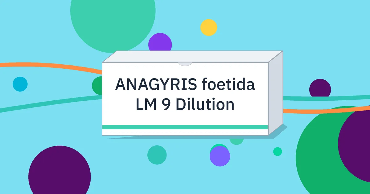 Symbolbild: Packung mit der Aufschrift ANAGYRIS foetida LM 9 Dilution (PZN 13328305) – Verfügbarkeit und Bezug in Apotheken in Frankfurt am Main
