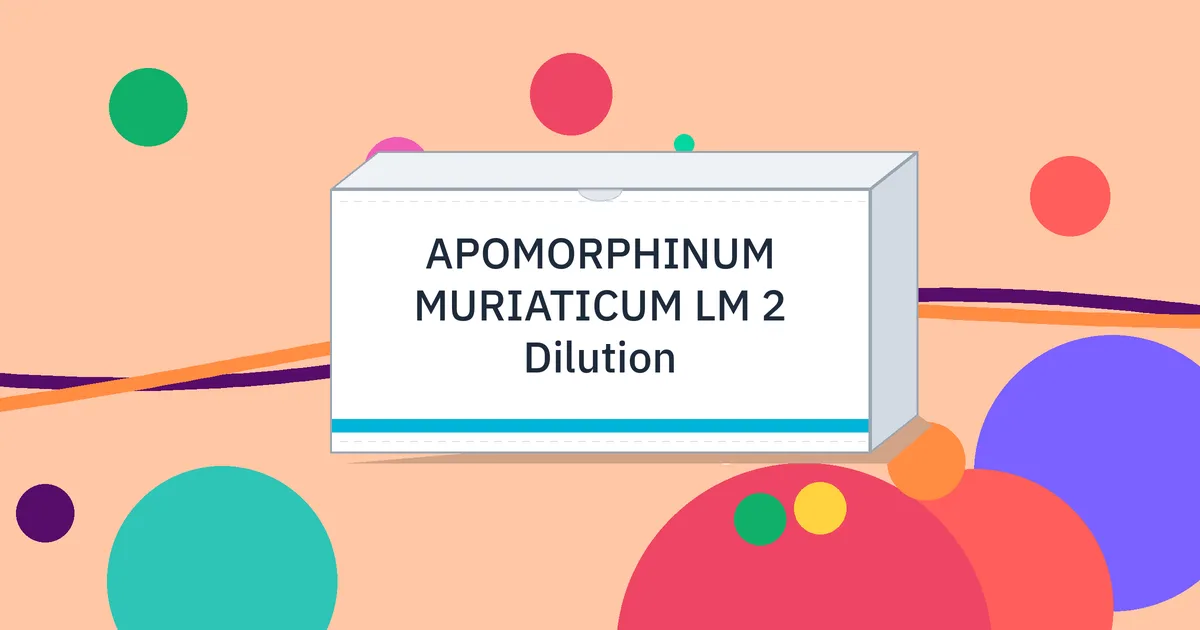 Symbolbild: Packung mit der Aufschrift APOMORPHINUM MURIATICUM LM 2 Dilution (PZN 13380889) – Verfügbarkeit und Bezug in Apotheken in Frankfurt am Main