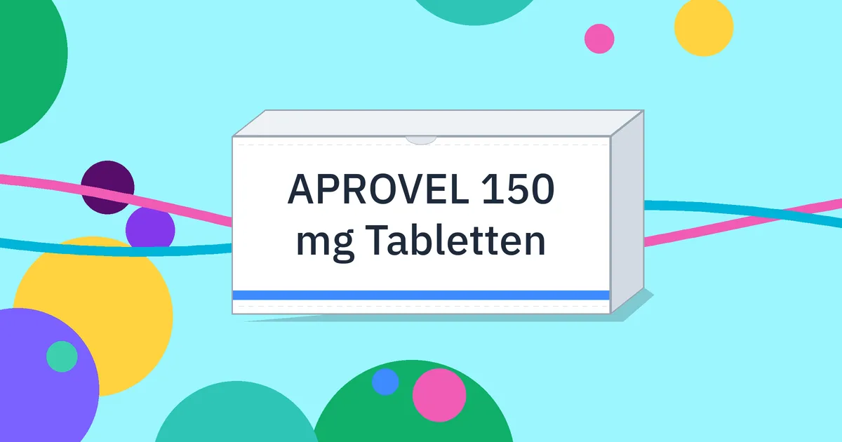 Symbolbild: Packung mit der Aufschrift APROVEL 150 mg Tabletten (PZN 04388679) – Verfügbarkeit und Bezug in Apotheken in Frankfurt am Main