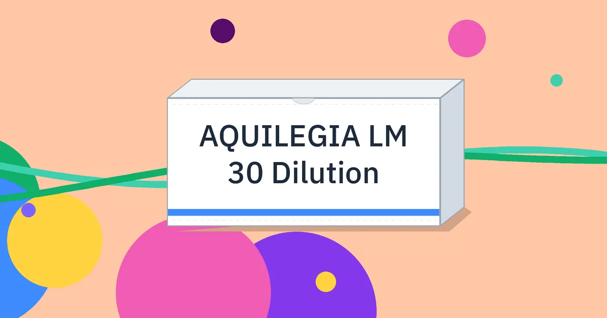 Symbolbild: Packung mit der Aufschrift AQUILEGIA LM 30 Dilution (PZN 13384195) – Verfügbarkeit und Bezug in Apotheken in Frankfurt am Main
