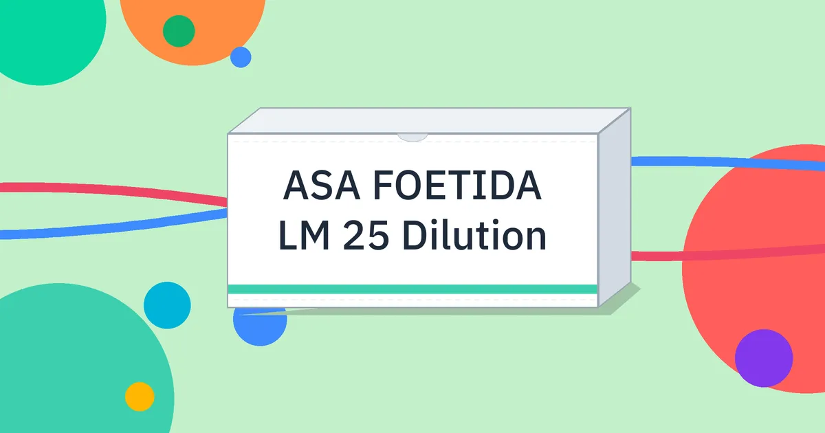 Symbolbild: Packung mit der Aufschrift ASA FOETIDA LM 25 Dilution (PZN 12781712) – Verfügbarkeit und Bezug in Apotheken in Frankfurt am Main