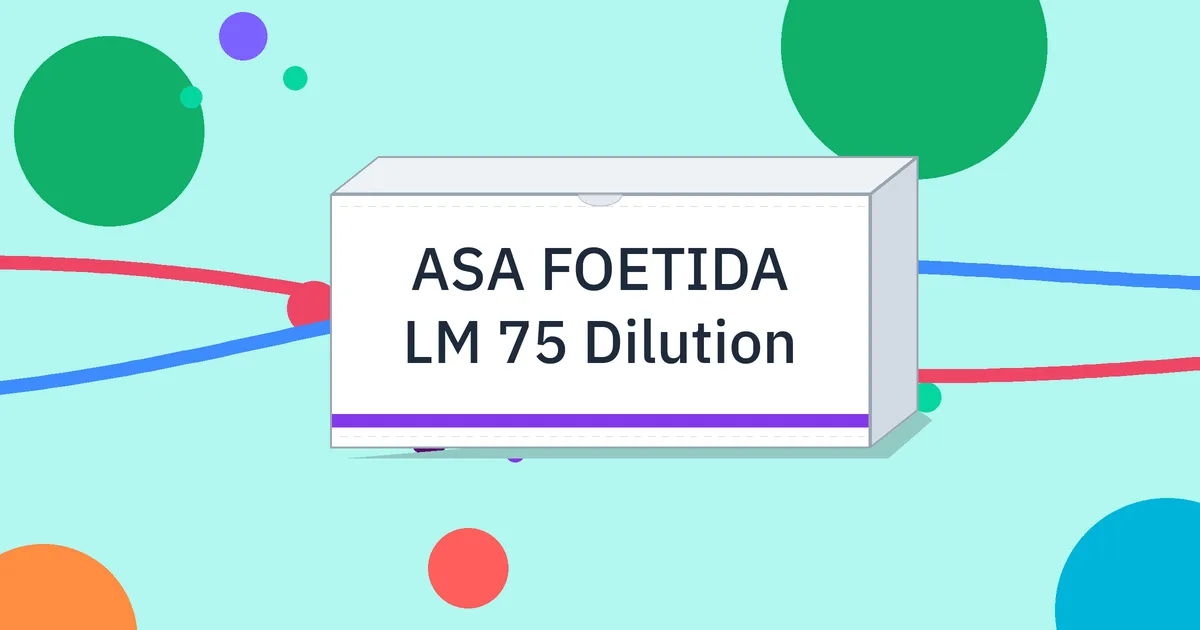 Symbolbild: Packung mit der Aufschrift ASA FOETIDA LM 75 Dilution (PZN 12781793) – Verfügbarkeit und Bezug in Apotheken in Frankfurt am Main
