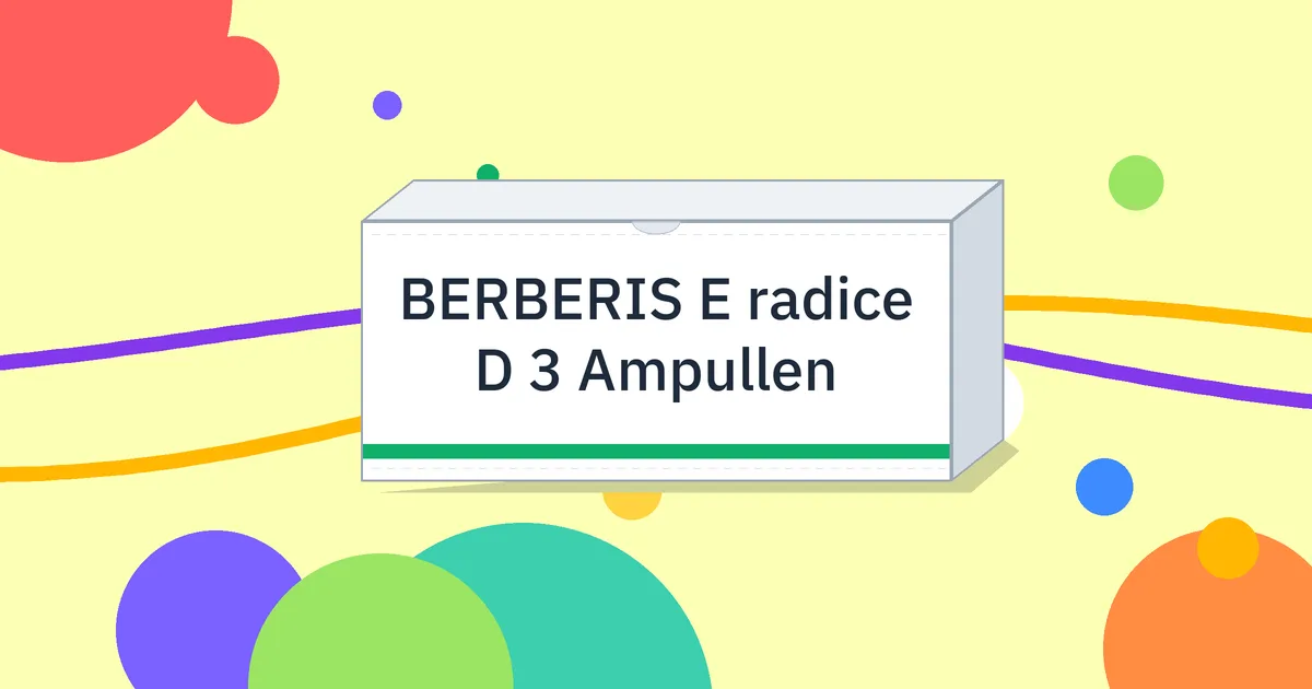 Symbolbild: Packung mit der Aufschrift BERBERIS E radice D 3 Ampullen (PZN 02908850) – Verfügbarkeit und Bezug in Apotheken in Frankfurt am Main