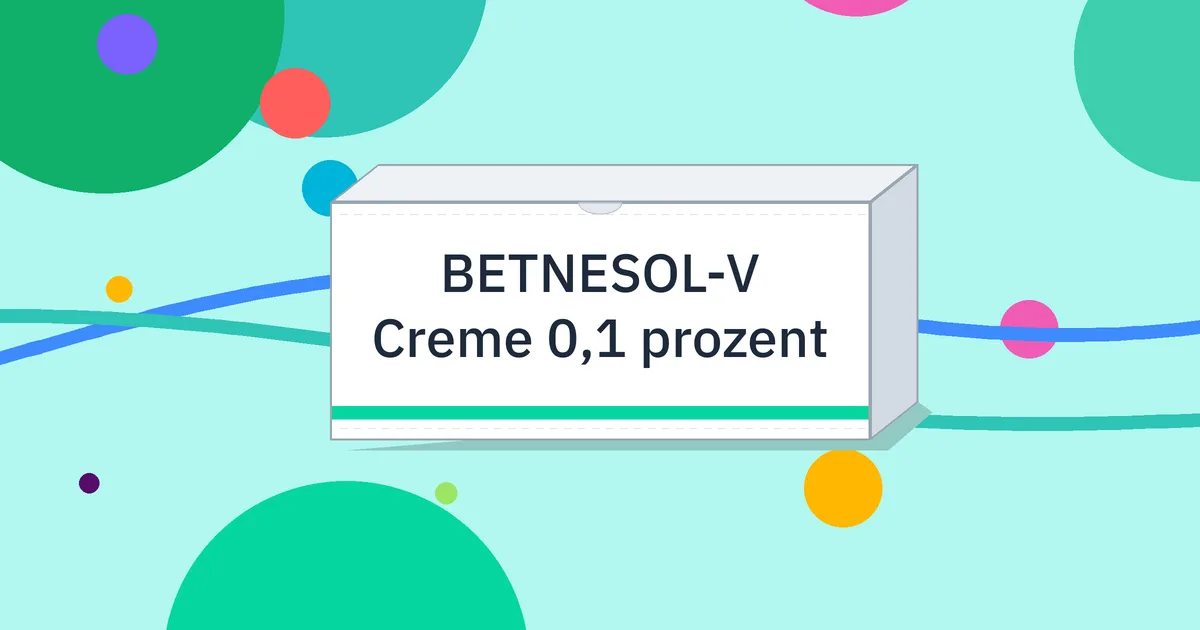 Symbolbild: Packung mit der Aufschrift BETNESOL-V Creme 0,1 prozent (PZN 12378815) – Verfügbarkeit und Bezug in Apotheken in Frankfurt am Main