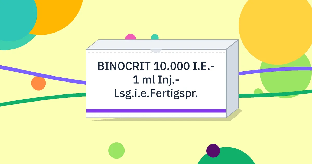 Symbolbild: Packung mit der Aufschrift BINOCRIT 10.000 I.E.-1 ml Inj.-Lsg.i.e.Fertigspr. (PZN 19341100) – Verfügbarkeit und Bezug in Apotheken in Frankfurt am Main