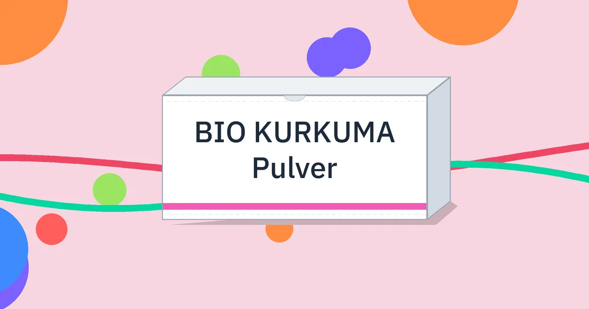 Symbolbild: Packung mit der Aufschrift BIO KURKUMA Pulver (PZN 17241067) – Verfügbarkeit und Bezug in Apotheken in Frankfurt am Main