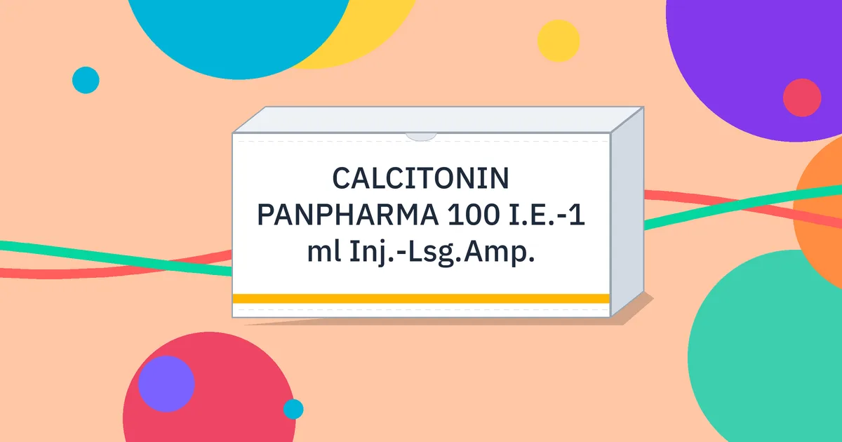 Symbolbild: Packung mit der Aufschrift CALCITONIN PANPHARMA 100 I.E.-1 ml Inj.-Lsg.Amp. (PZN 16199765) – Verfügbarkeit und Bezug in Apotheken in Frankfurt am Main