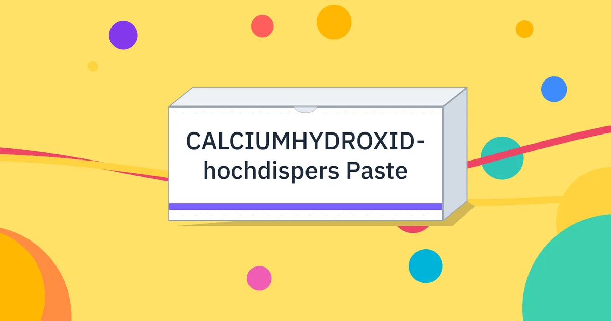 Symbolbild: Packung mit der Aufschrift CALCIUMHYDROXID-hochdispers Paste (PZN 17439556) – Verfügbarkeit und Bezug in Apotheken in Frankfurt am Main