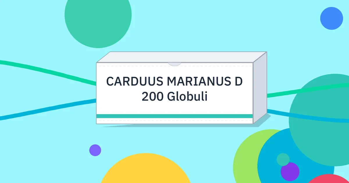 Symbolbild: Packung mit der Aufschrift CARDUUS MARIANUS D 200 Globuli (PZN 00907763) – Verfügbarkeit und Bezug in Apotheken in Frankfurt am Main
