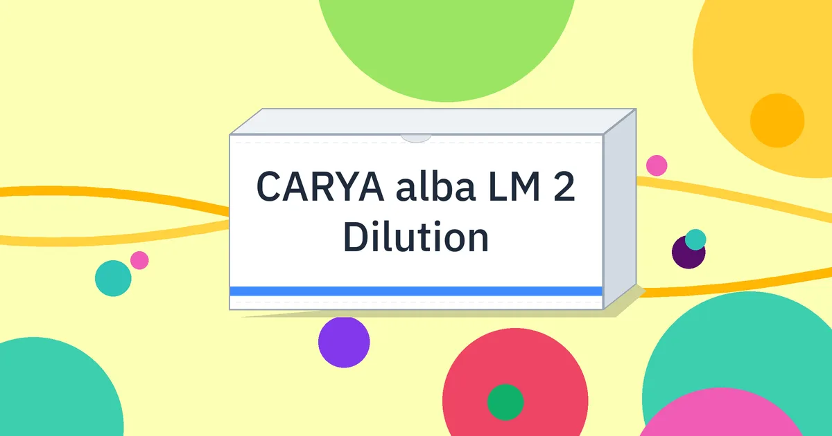 Symbolbild: Packung mit der Aufschrift CARYA alba LM 2 Dilution (PZN 13431368) – Verfügbarkeit und Bezug in Apotheken in Frankfurt am Main