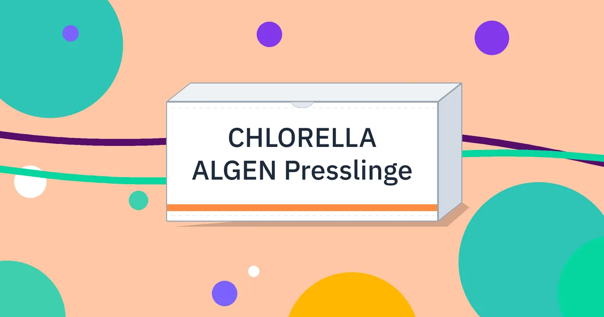 Symbolbild: Packung mit der Aufschrift CHLORELLA ALGEN Presslinge (PZN 18084919) – Verfügbarkeit und Bezug in Apotheken in Frankfurt am Main