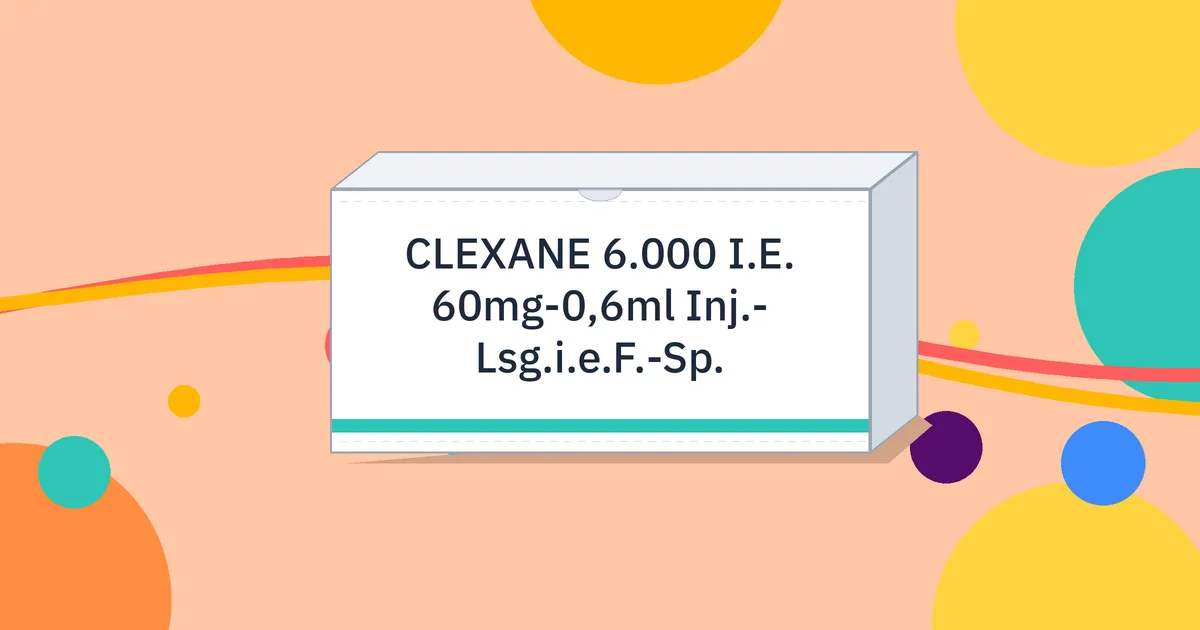 Symbolbild: Packung mit der Aufschrift CLEXANE 6.000 I.E. 60mg-0,6ml Inj.-Lsg.i.e.F.-Sp. (PZN 13827480) – Verfügbarkeit und Bezug in Apotheken in Frankfurt am Main