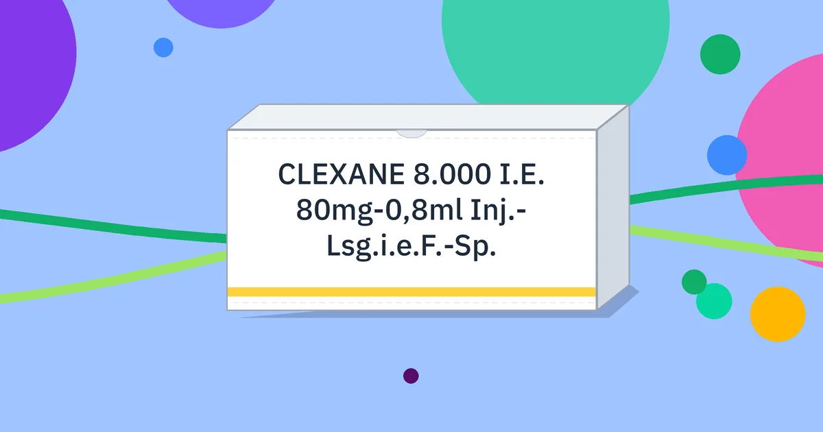 Symbolbild: Packung mit der Aufschrift CLEXANE 8.000 I.E. 80mg-0,8ml Inj.-Lsg.i.e.F.-Sp. (PZN 03208439) – Verfügbarkeit und Bezug in Apotheken in Frankfurt am Main