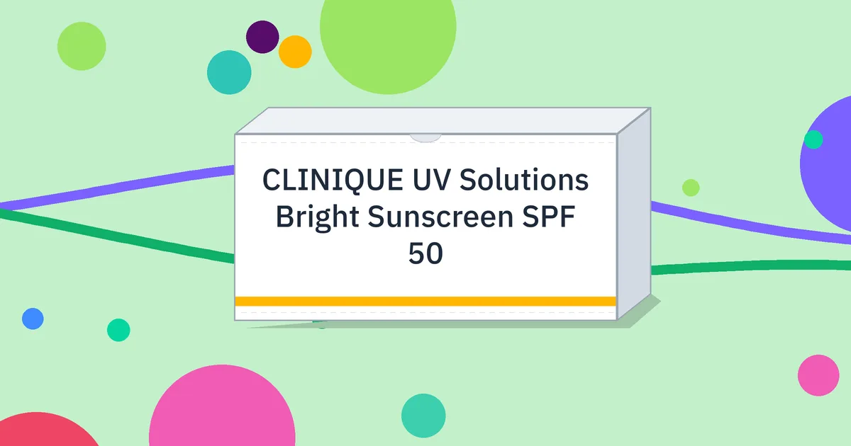 Symbolbild: Packung mit der Aufschrift CLINIQUE UV Solutions Bright Sunscreen SPF 50 (PZN 20303671) – Verfügbarkeit und Bezug in Apotheken in Frankfurt am Main