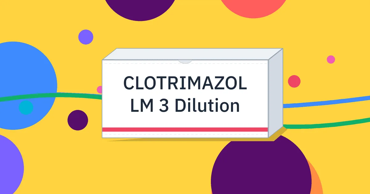 Symbolbild: Packung mit der Aufschrift CLOTRIMAZOL LM 3 Dilution (PZN 12822569) – Verfügbarkeit und Bezug in Apotheken in Frankfurt am Main