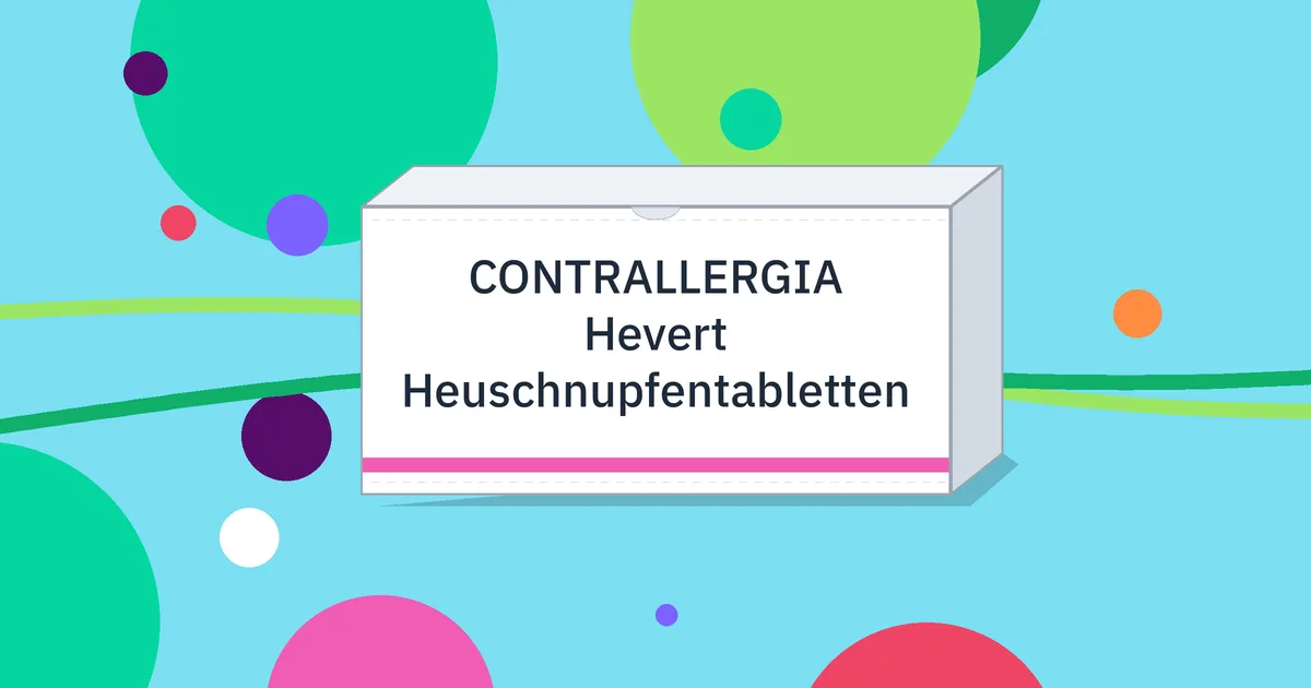 Symbolbild: Packung mit der Aufschrift CONTRALLERGIA Hevert Heuschnupfentabletten (PZN 14175453) – Verfügbarkeit und Bezug in Apotheken in Frankfurt am Main