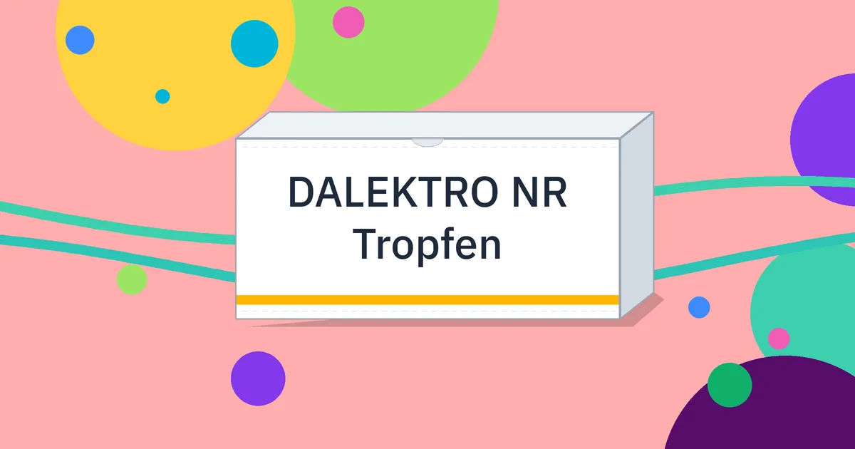 Symbolbild: Packung mit der Aufschrift DALEKTRO NR Tropfen (PZN 02953247) – Verfügbarkeit und Bezug in Apotheken in Frankfurt am Main