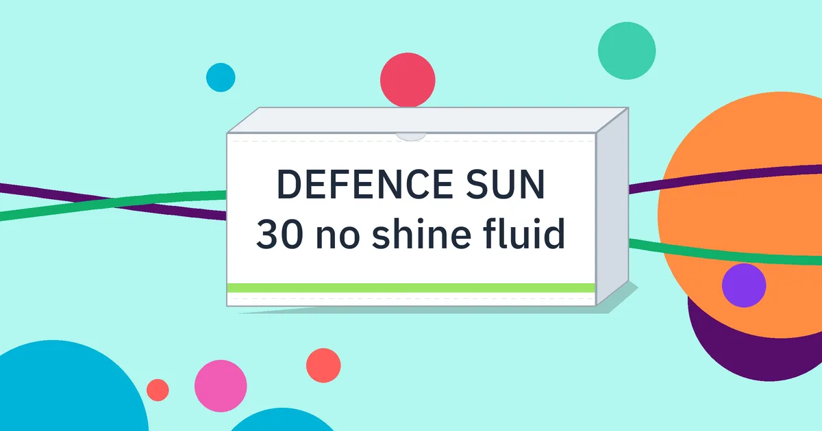 Symbolbild: Packung mit der Aufschrift DEFENCE SUN 30 no shine fluid (PZN 11892817) – Verfügbarkeit und Bezug in Apotheken in Frankfurt am Main