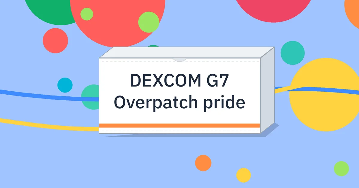 Symbolbild: Packung mit der Aufschrift DEXCOM G7 Overpatch pride (PZN 19866630) – Verfügbarkeit und Bezug in Apotheken in Frankfurt am Main