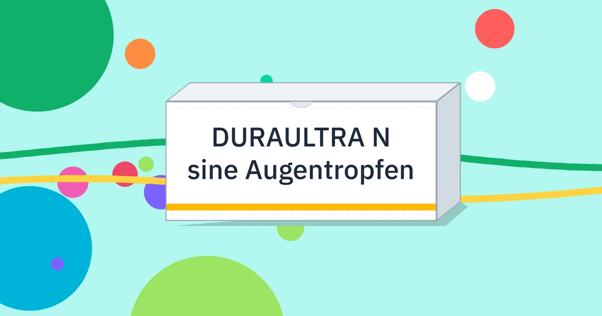 Symbolbild: Packung mit der Aufschrift DURAULTRA N sine Augentropfen (PZN 07788681) – Verfügbarkeit und Bezug in Apotheken in Frankfurt am Main