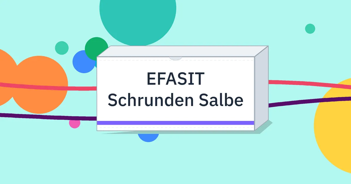 Symbolbild: Packung mit der Aufschrift EFASIT Schrunden Salbe (PZN 18802846) – Verfügbarkeit und Bezug in Apotheken in Frankfurt am Main