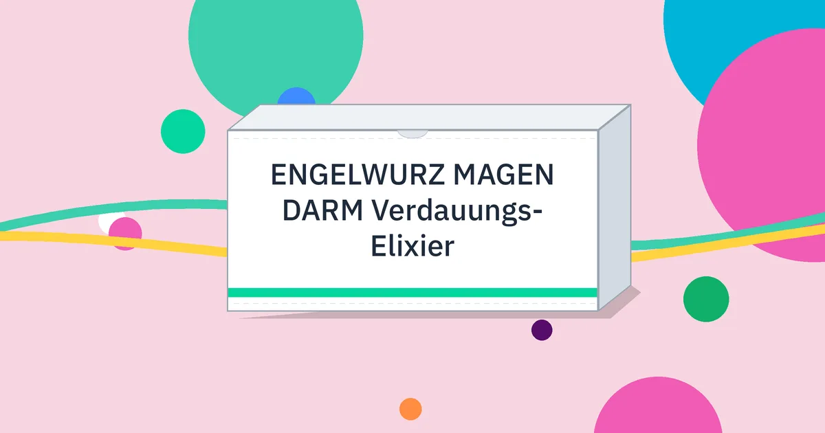 Symbolbild: Packung mit der Aufschrift ENGELWURZ MAGEN DARM Verdauungs-Elixier (PZN 15197273) – Verfügbarkeit und Bezug in Apotheken in Frankfurt am Main
