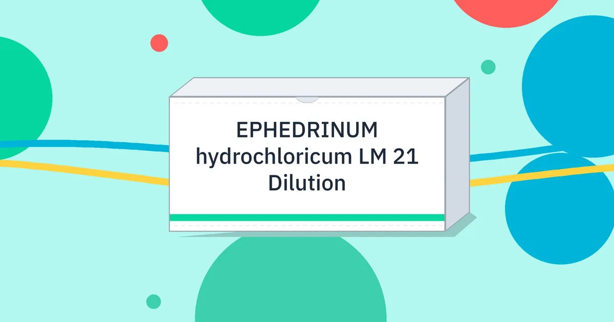 Symbolbild: Packung mit der Aufschrift EPHEDRINUM hydrochloricum LM 21 Dilution (PZN 13471267) – Verfügbarkeit und Bezug in Apotheken in Frankfurt am Main