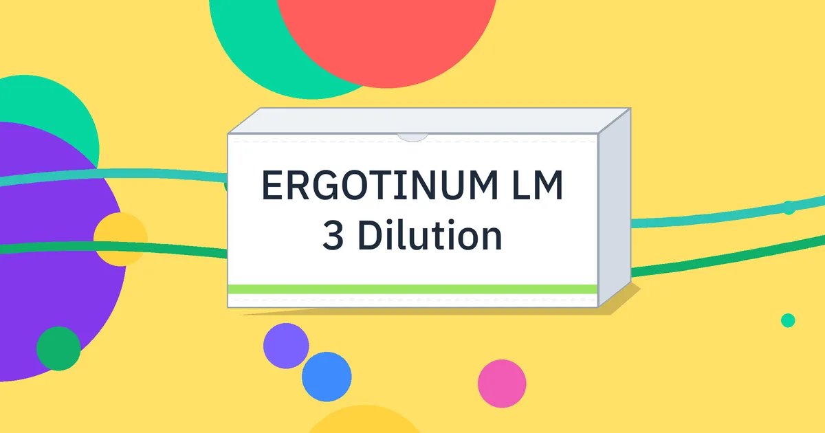 Symbolbild: Packung mit der Aufschrift ERGOTINUM LM 3 Dilution (PZN 13477100) – Verfügbarkeit und Bezug in Apotheken in Frankfurt am Main