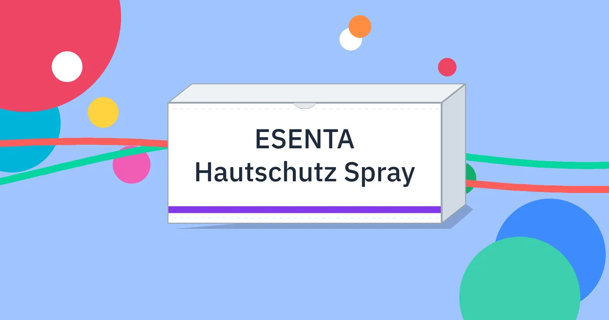 Symbolbild: Packung mit der Aufschrift ESENTA Hautschutz Spray (PZN 16866807) – Verfügbarkeit und Bezug in Apotheken in Frankfurt am Main