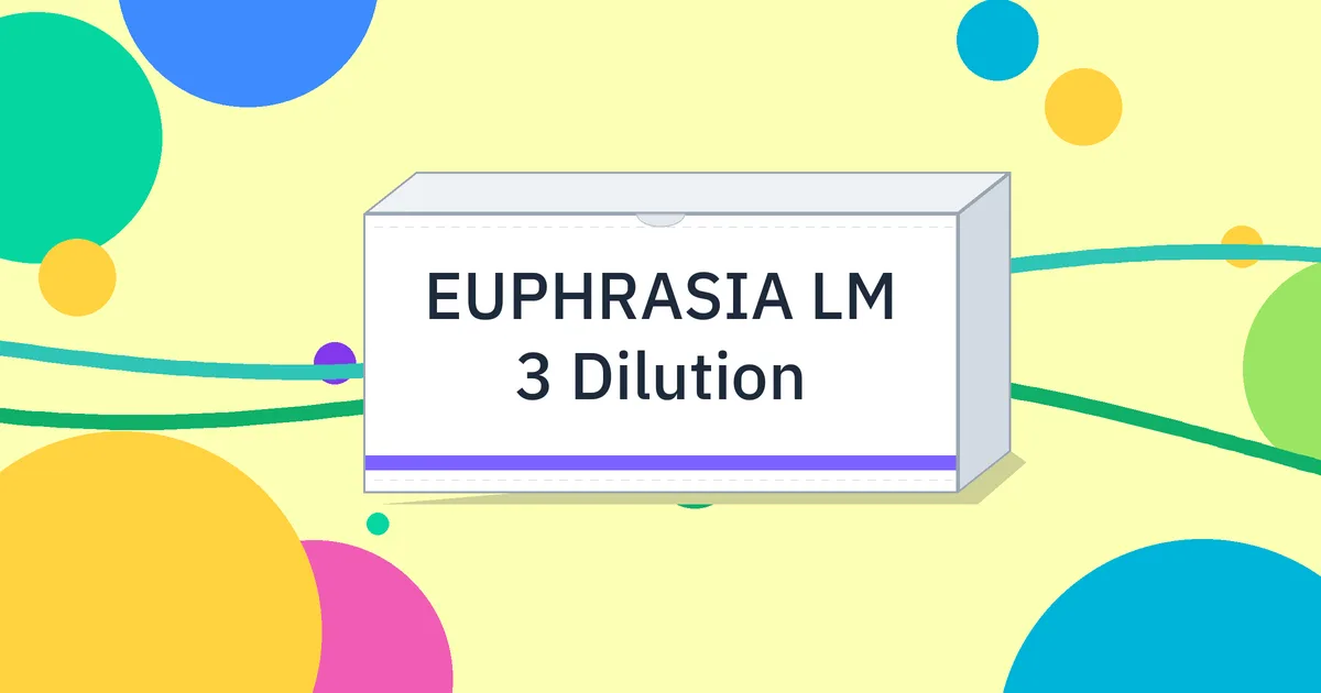 Symbolbild: Packung mit der Aufschrift EUPHRASIA LM 3 Dilution (PZN 12846558) – Verfügbarkeit und Bezug in Apotheken in Frankfurt am Main