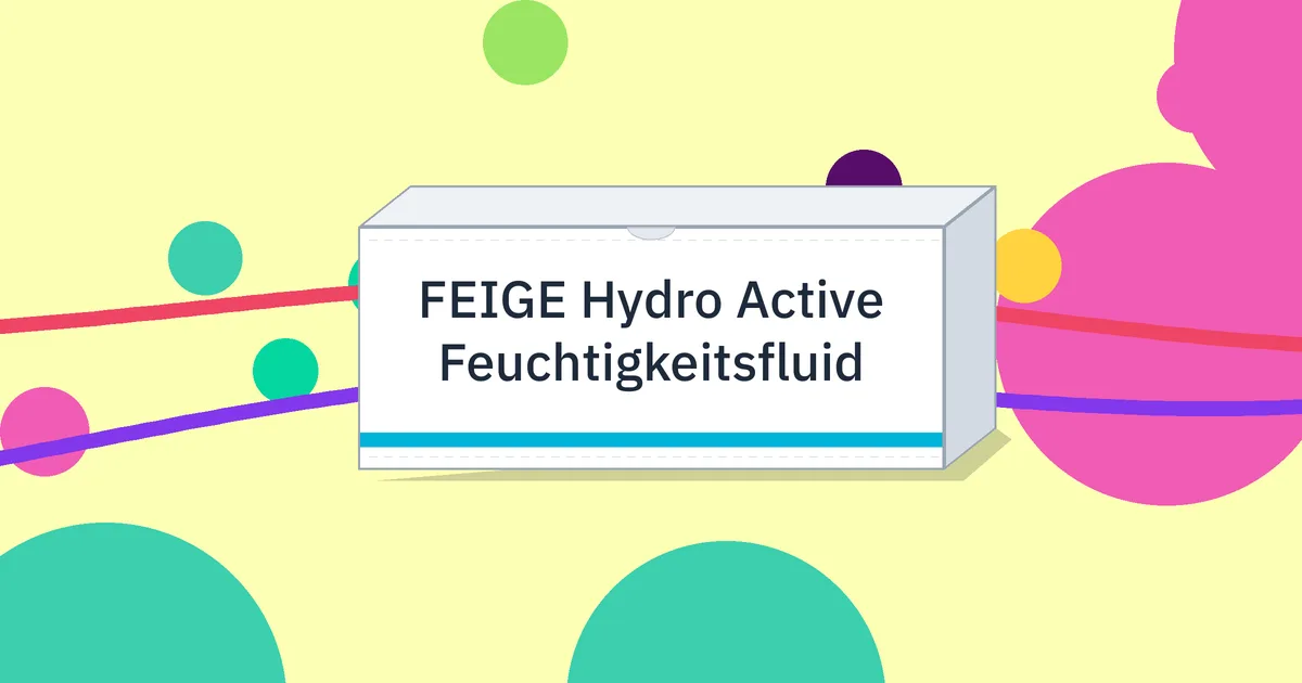 Symbolbild: Packung mit der Aufschrift FEIGE Hydro Active Feuchtigkeitsfluid (PZN 09476773) – Verfügbarkeit und Bezug in Apotheken in Frankfurt am Main