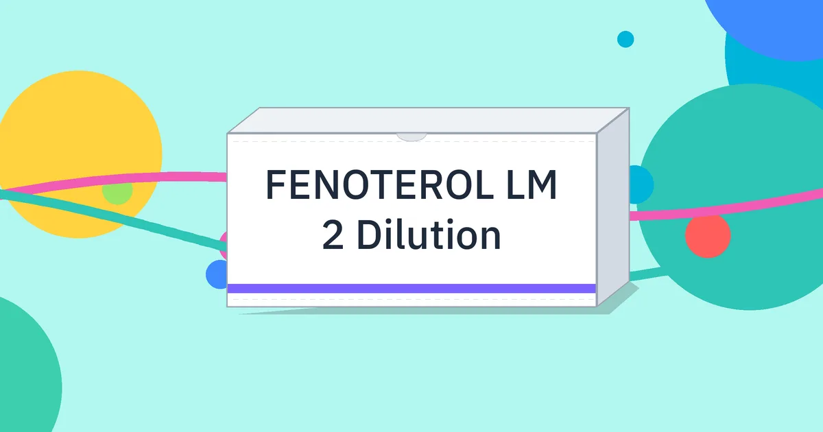 Symbolbild: Packung mit der Aufschrift FENOTEROL LM 2 Dilution (PZN 12846966) – Verfügbarkeit und Bezug in Apotheken in Frankfurt am Main
