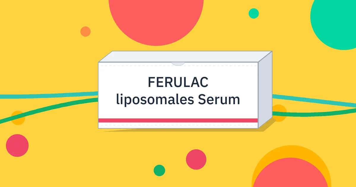 Symbolbild: Packung mit der Aufschrift FERULAC liposomales Serum (PZN 18022189) – Verfügbarkeit und Bezug in Apotheken in Frankfurt am Main