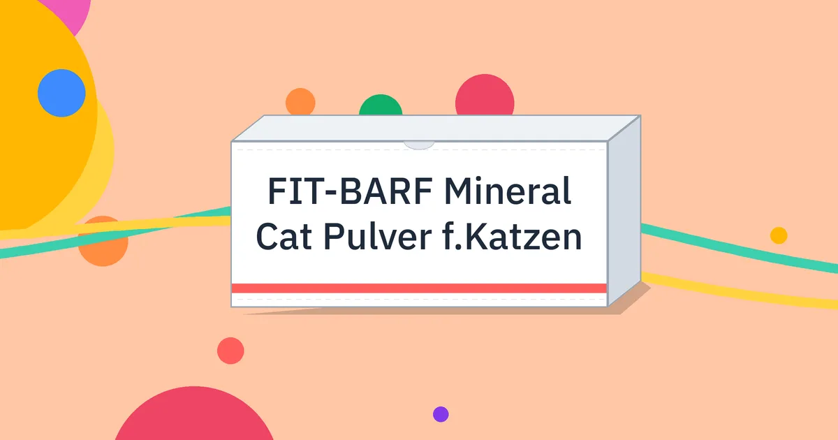 Symbolbild: Packung mit der Aufschrift FIT-BARF Mineral Cat Pulver f.Katzen (PZN 12724329) – Verfügbarkeit und Bezug in Apotheken in Frankfurt am Main