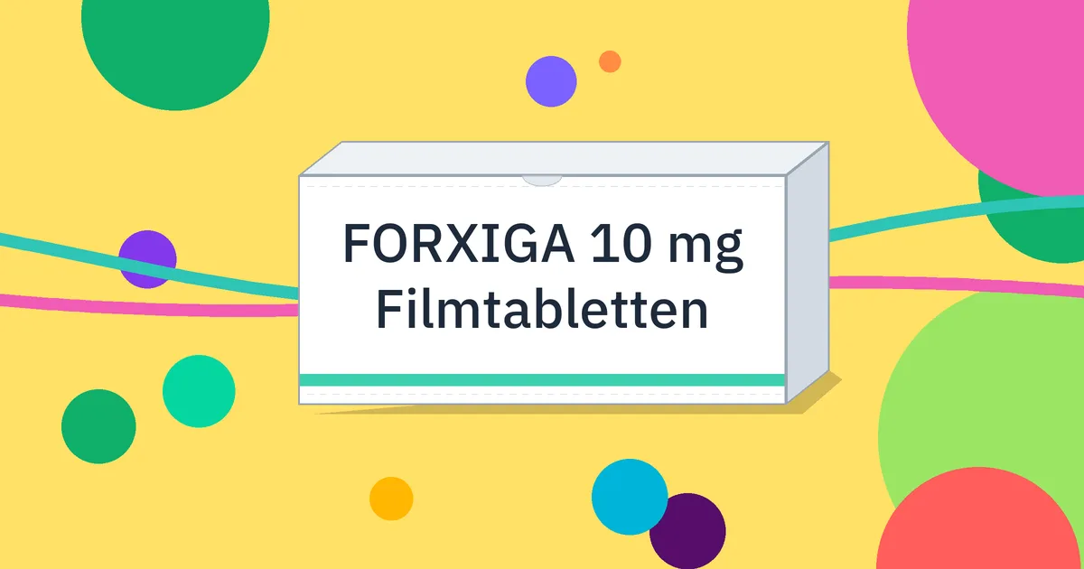 Symbolbild: Packung mit der Aufschrift FORXIGA 10 mg Filmtabletten (PZN 18259655) – Verfügbarkeit und Bezug in Apotheken in Frankfurt am Main