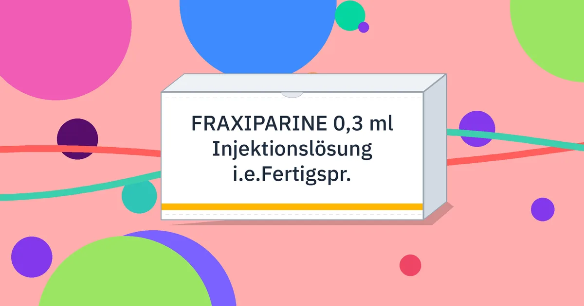 Symbolbild: Packung mit der Aufschrift FRAXIPARINE 0,3 ml Injektionslösung i.e.Fertigspr. (PZN 11068219) – Verfügbarkeit und Bezug in Apotheken in Frankfurt am Main