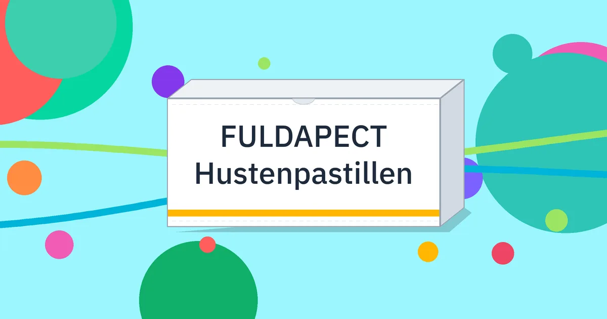 Symbolbild: Packung mit der Aufschrift FULDAPECT Hustenpastillen (PZN 07124975) – Verfügbarkeit und Bezug in Apotheken in Frankfurt am Main