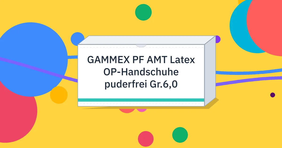 Symbolbild: Packung mit der Aufschrift GAMMEX PF AMT Latex OP-Handschuhe puderfrei Gr.6,0 (PZN 09541217) – Verfügbarkeit und Bezug in Apotheken in Frankfurt am Main